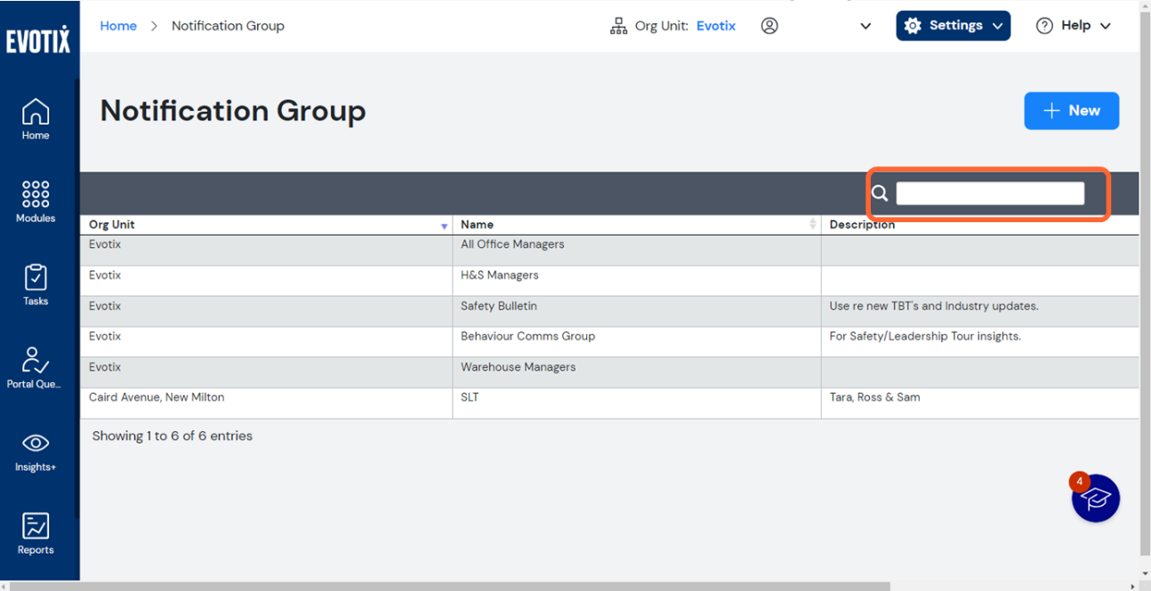 How can I see what Notification Groups a user is in? – Evotix