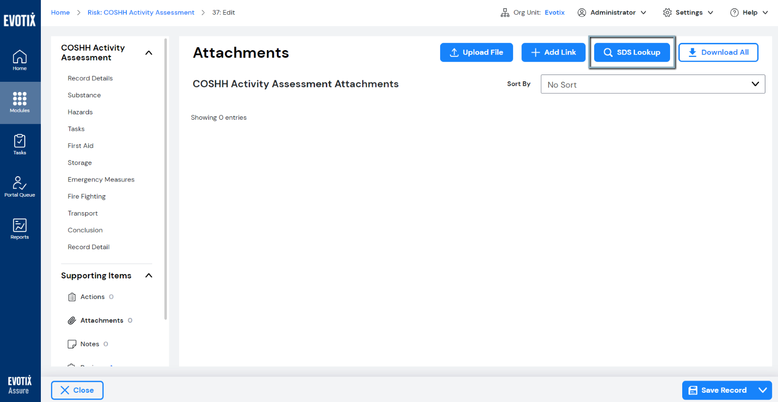 How to use the SDS Lookup to create your SDS library – Evotix
