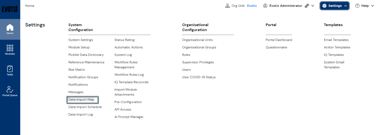 Data Import - Bulk Importing System Users – Evotix