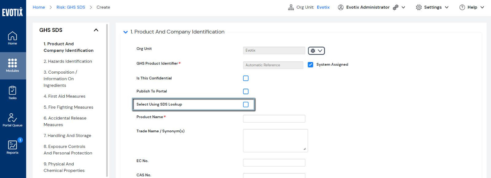 How to use the SDS Lookup to create your SDS library – Evotix