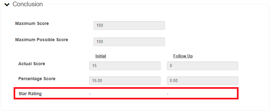 How Star Rating Is Calculated on Audit iQ Templates – Evotix