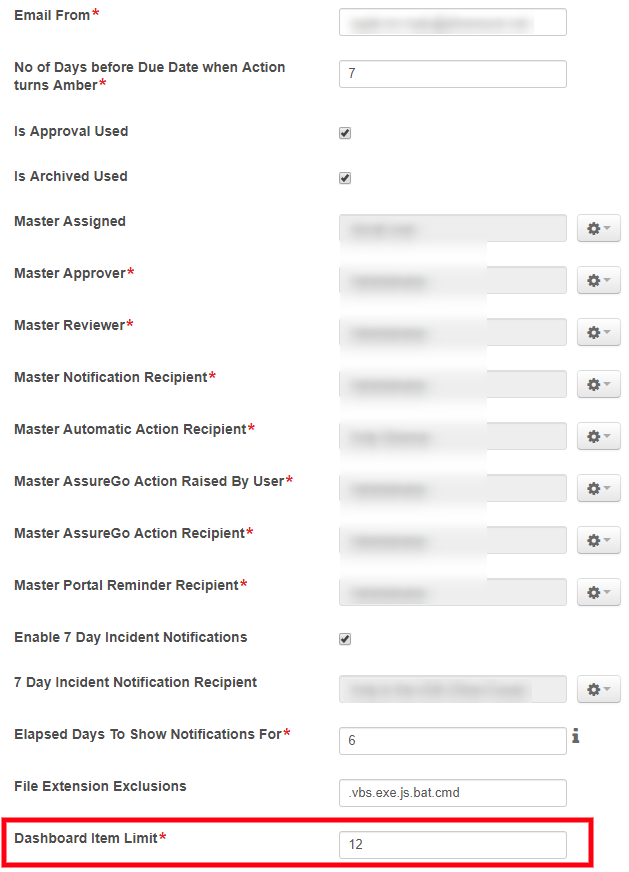 Configuring Assure Dashboards – Evotix