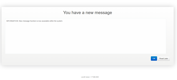 Sending a message to users within the system – Evotix