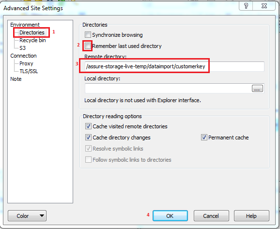 Uploading CSV files for the Data Import Tool on Assure (WinSCP, AWS S3 ...