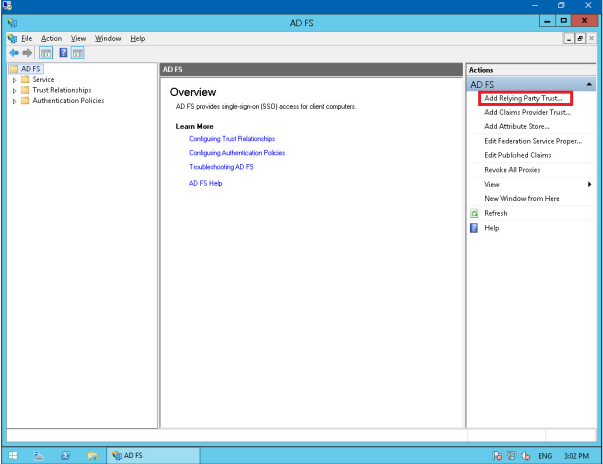 Assure SSO - Active Directory Federation Services (AD FS) (Windows ...