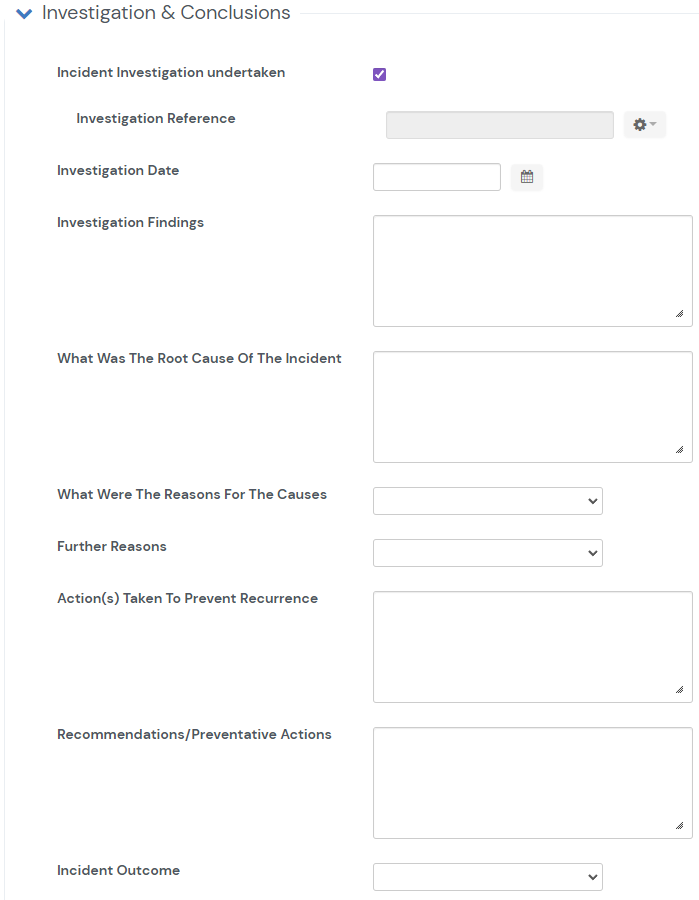 Completing an Incident Form – Evotix