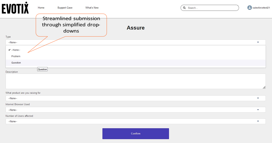 Customer Support Portal - Raising Tickets – Evotix