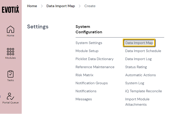 Data Import - Bulk Importing System Users – Evotix