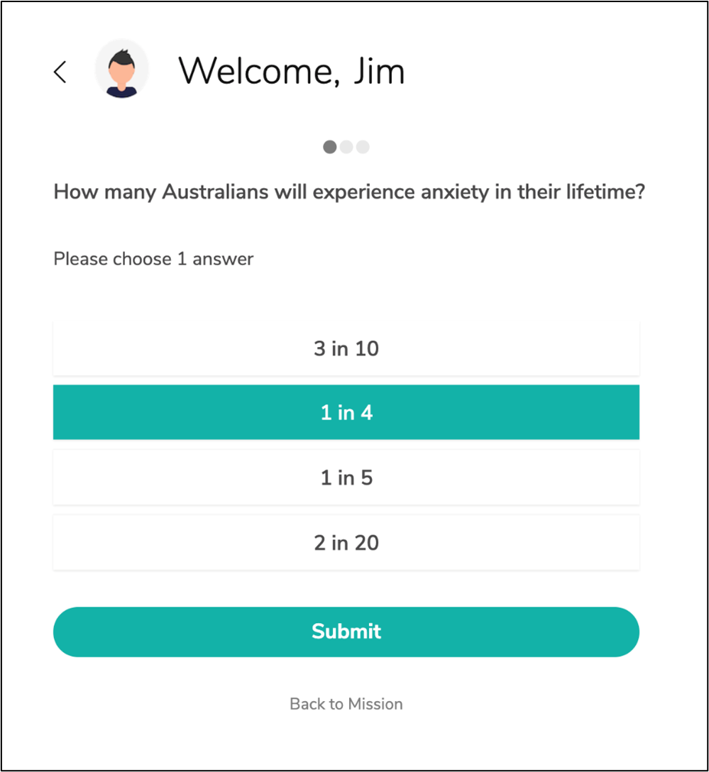 Create a Quiz stage – Evotix