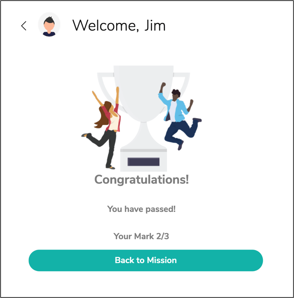 Create a Quiz stage – Evotix