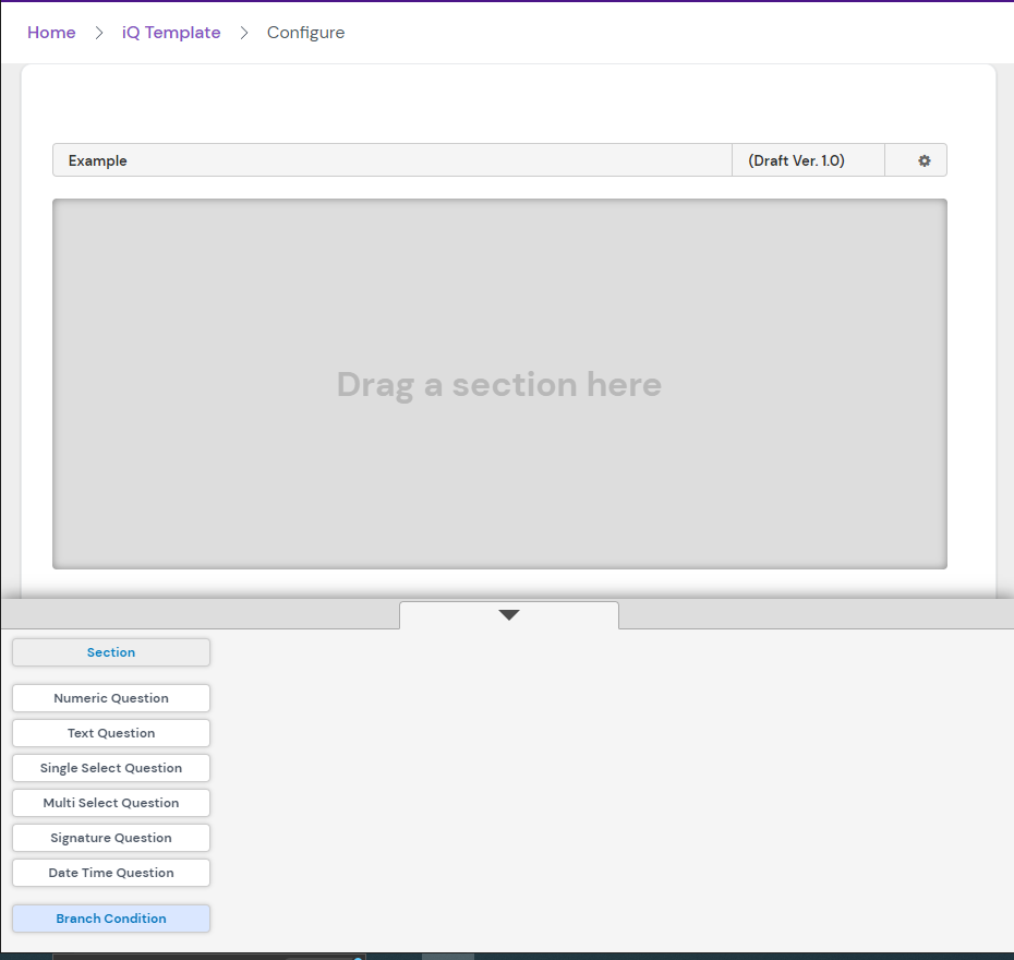 Configure IQ Template (Advanced) – Evotix